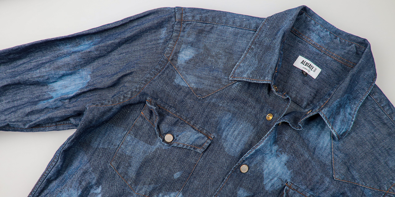 CORAL TWILL INDACO – FA303444-100 Stone Washed + Local Bleached By ...